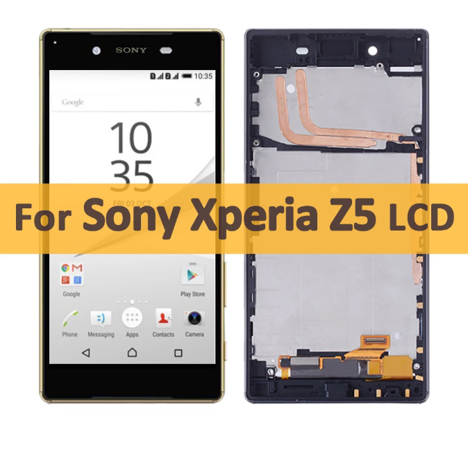 กรอบสําหรับ Sony Xperia Z5 E6603 E6633 E6653 E6683 จอแสดงผล LCD พร้อม ...
