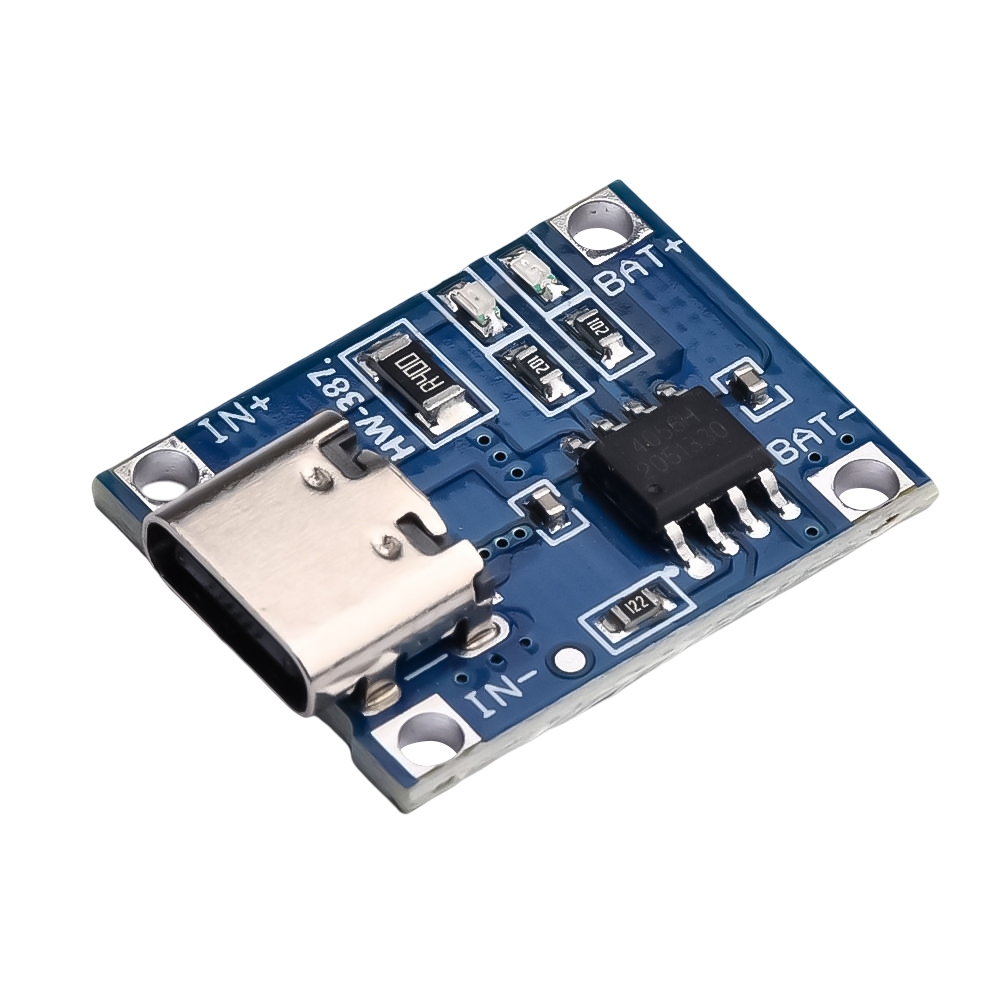 Pcbfun โมดูลชาร์จแบตเตอรี่ลิเธียม DC5V 1A Type-c 18650 TP4056 1/5 ชิ้น ...