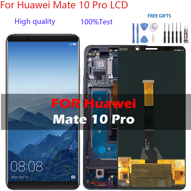 .อะไหล่หน้าจอสัมผัสดิจิทัล LCD แบบเปลี่ยน สําหรับ Huawei Mate 10 Pro BLA-L29 BLA-L09 BLA-AL00 ...