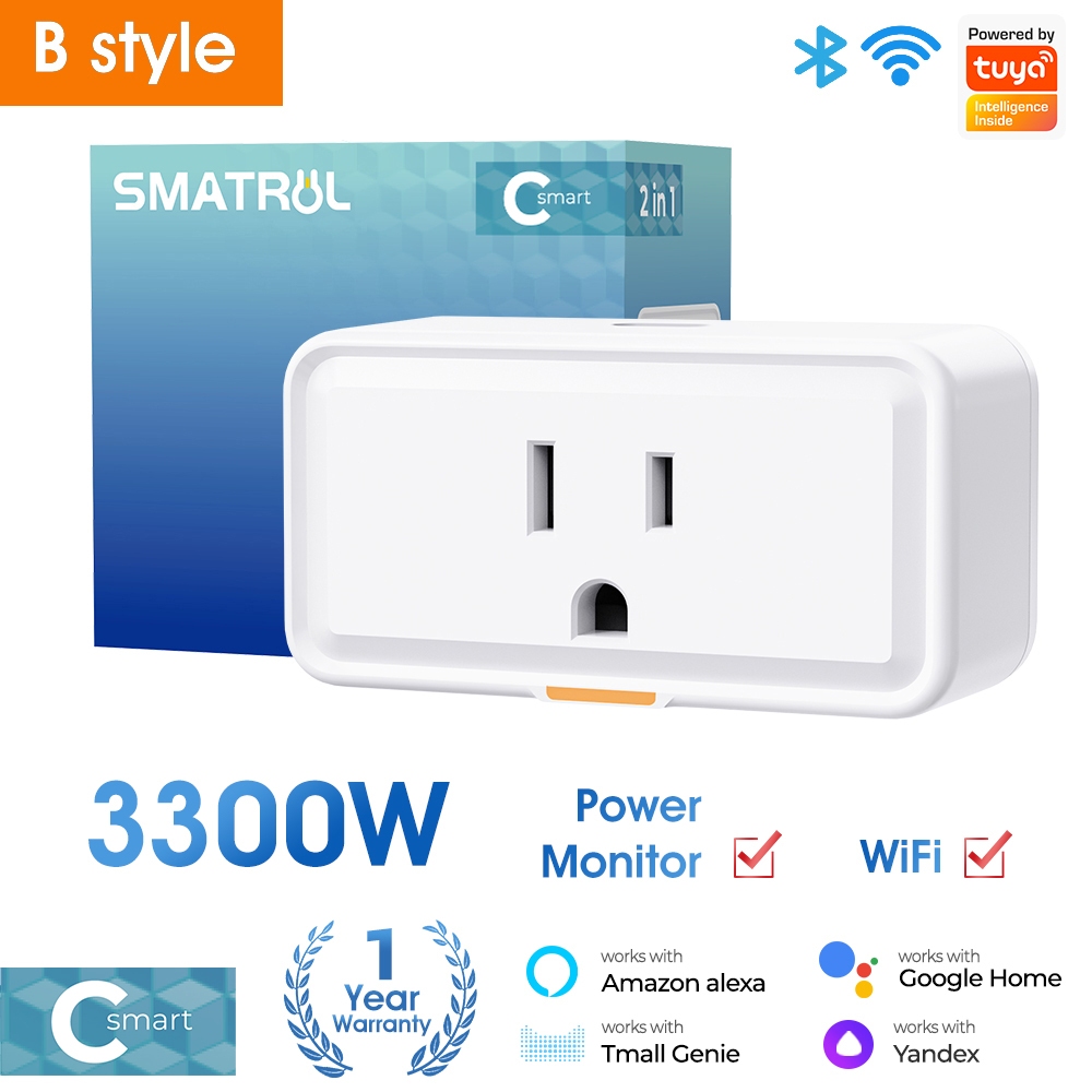 Smatrul Tuya Wi-Fi Smart Plug การวัดพลังงาน 20A - ปลั๊กอัจฉริยะควบคุม ... Smatrul Tuya Wi-Fi Smart Plug การวัดพลังงาน 20A - ปลั๊กอัจฉริยะควบคุม ...