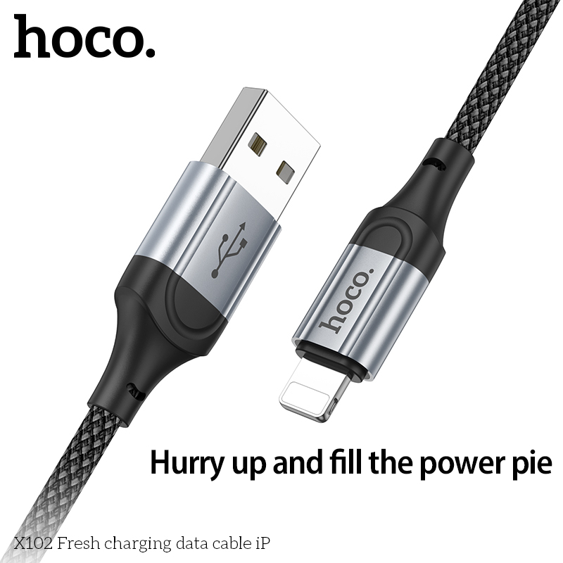 hoco. X102 Charging Data Cable สายชาร์จคุณภาพสูง รองรับกระเเสไฟ 2.4A ...