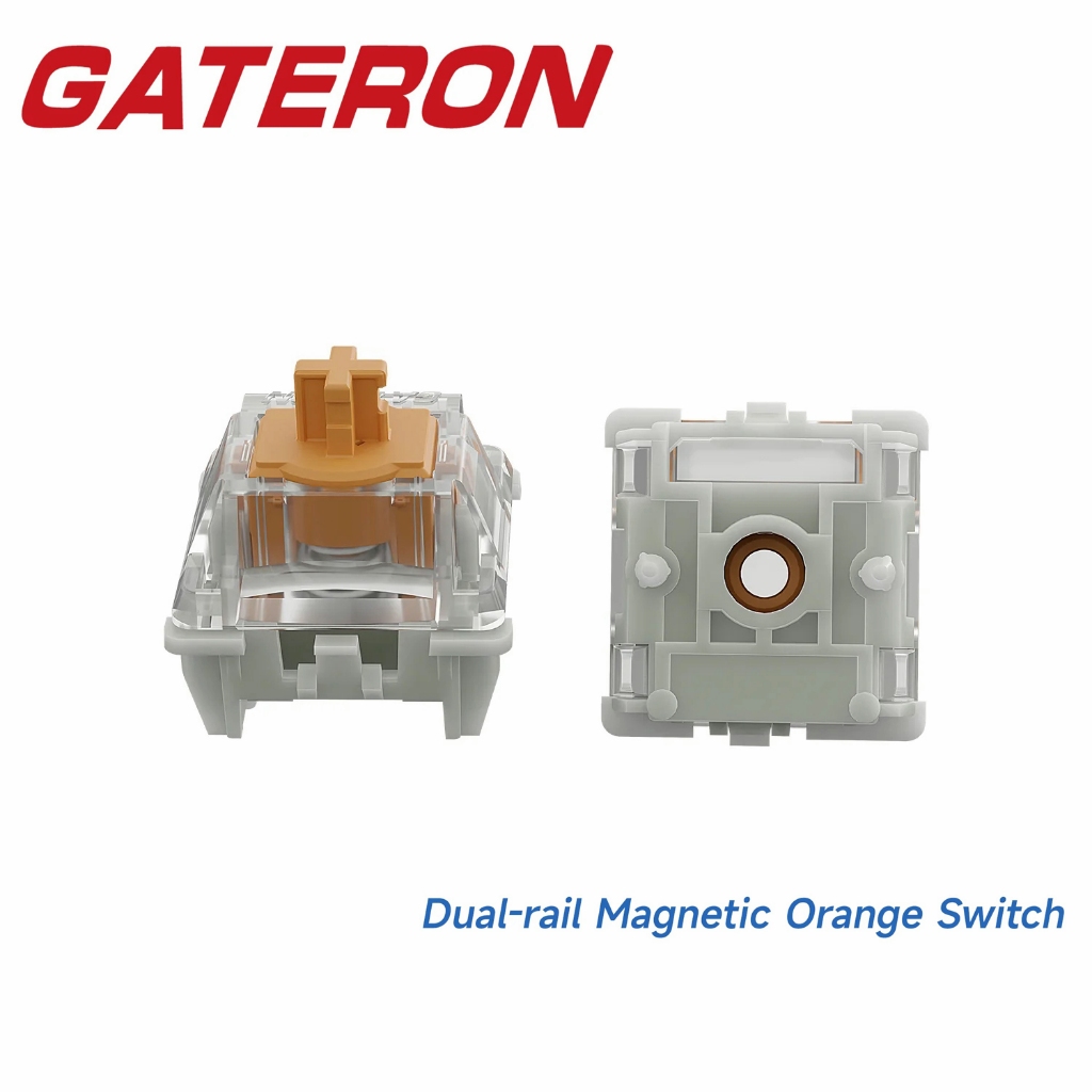 Gateron สวิตช์แม่เหล็ก RGB แบบรางคู่ สีส้ม สําหรับคีย์บอร์ด | Shopee ...