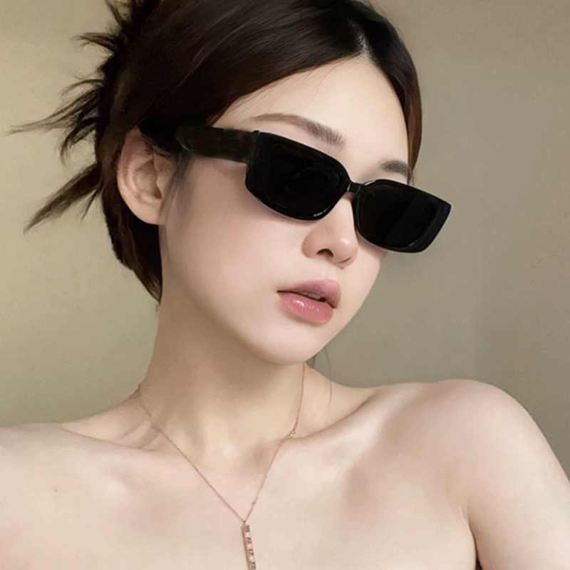 Jojo COCO Ins แว่นตากันแดด Jennie กรอบสี่เหลี่ยม สไตล์เกาหลี ฮิปฮอป ย้อนยุค บุคลิกภาพ สตรีท ...