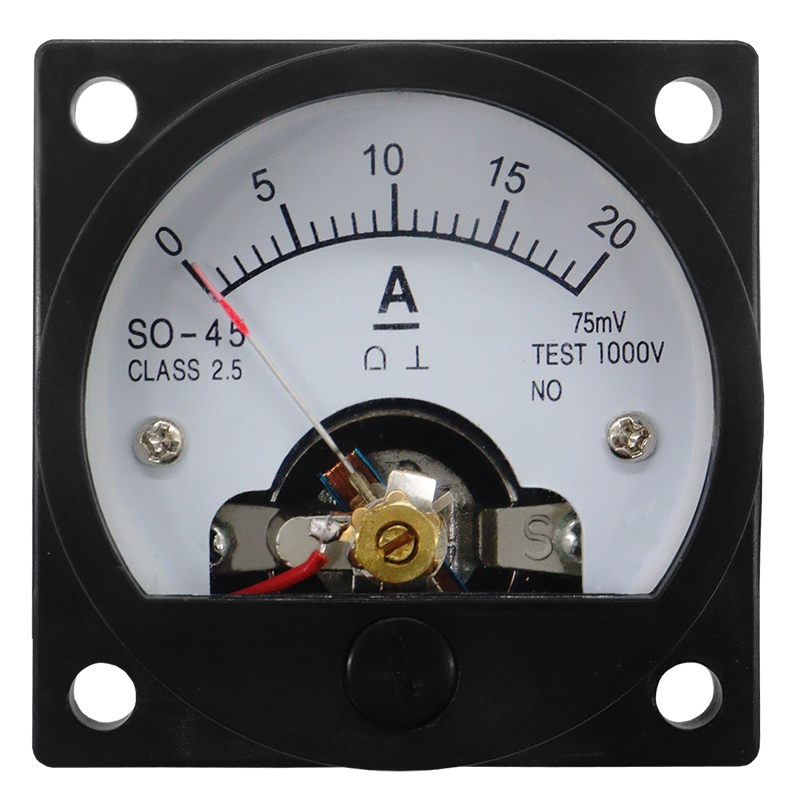 SO45-A ตาราง 45*45 มม. 10A30A50A100A200A300A DC Analog แผง Ampere เมตร ...