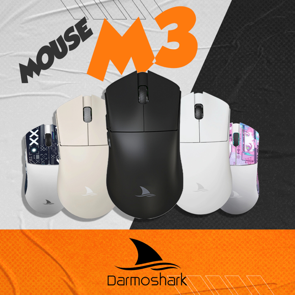 Darmoshark M3 Pro Max เมาส์สําหรับเล่นเกม 3 โหมดรองรับสายการเชื่อมต่อ ...