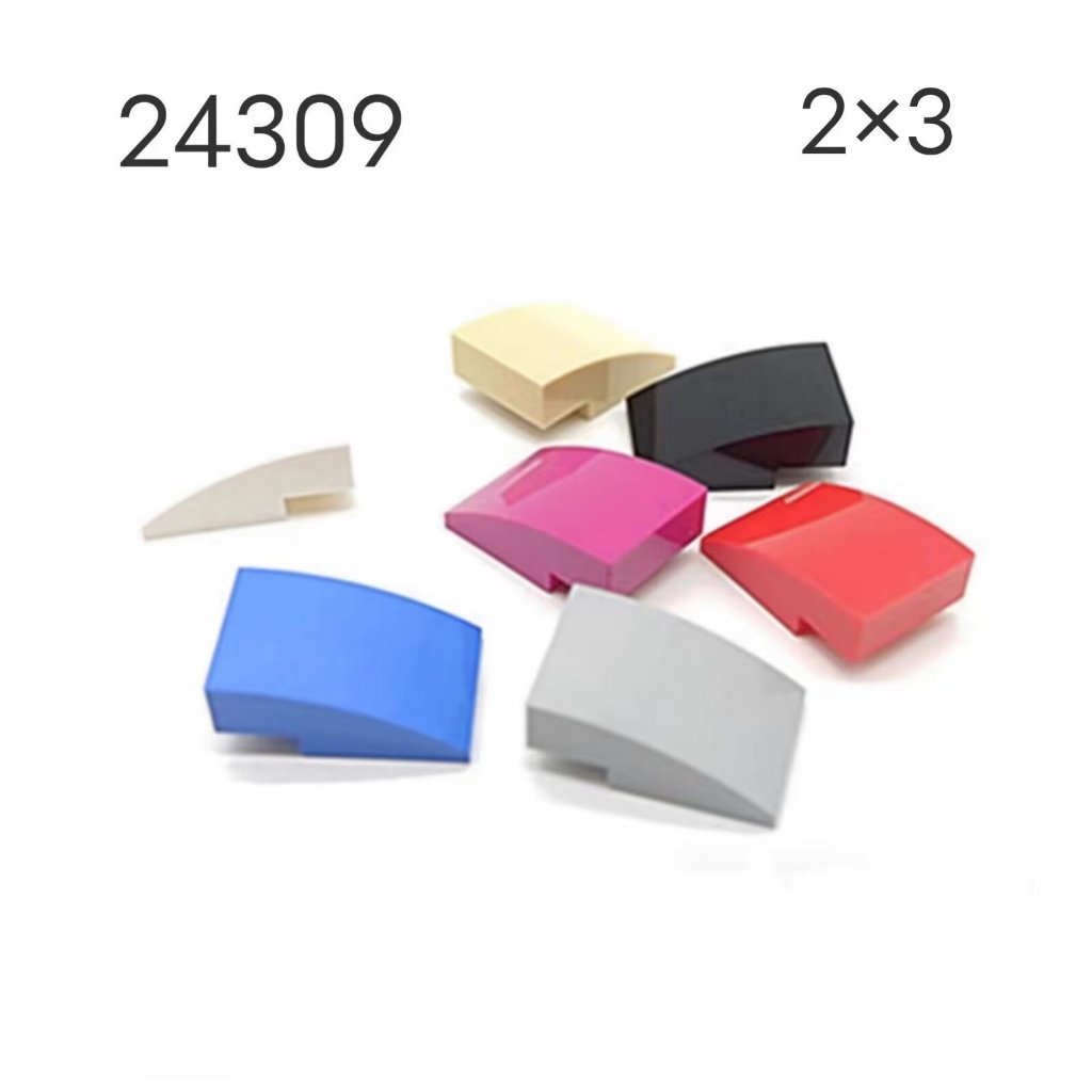 เข้ากันได้กับ Lego 24309 ชิ้นส่วนบล็อก MOC อนุภาคขนาดเล็ก 2x3 อิฐโค้ง ...