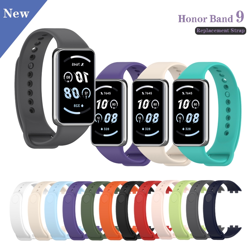 สายนาฬิกาข้อมือซิลิโคน แบบนิ่ม สําหรับ Honor Band 9 Smart Watch Band | Shopee Thailand