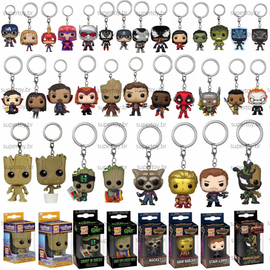 Funko Pocket POP พวงกุญแจ: Marvel Avengers: Thor Loki Doctor Strange ...