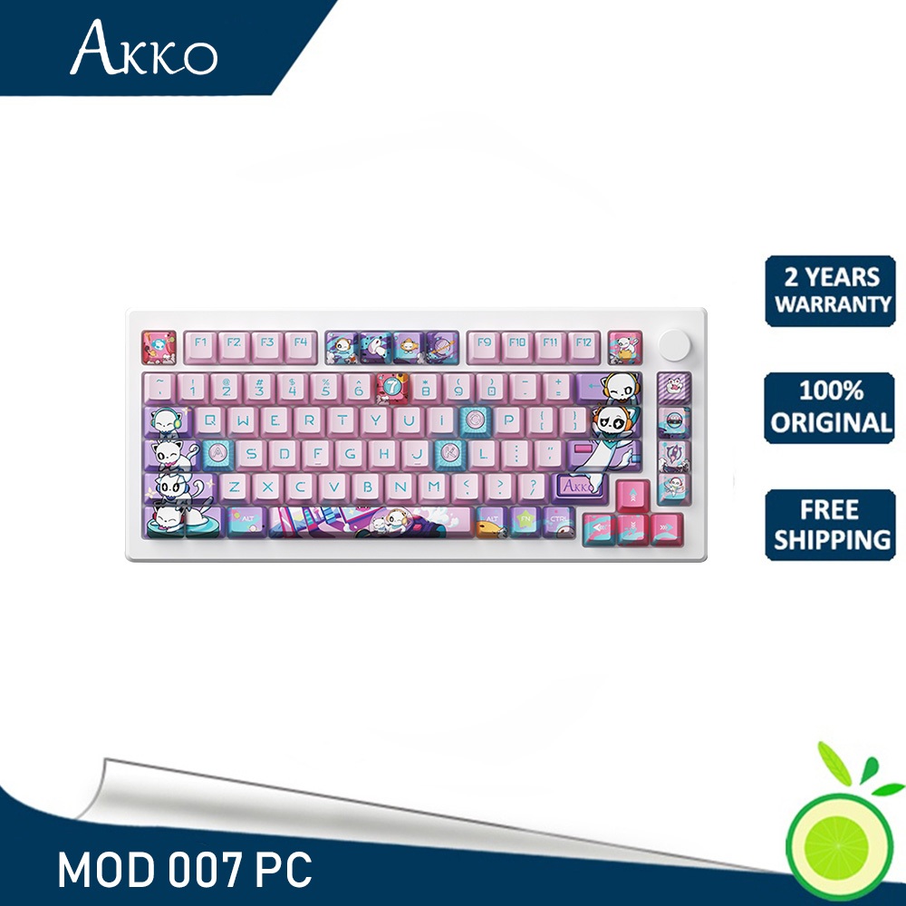 Akko MOD007 คีย์บอร์ดเกมมิ่ง มีสาย 75% RGB พร้อมลูกบิด | Shopee Thailand