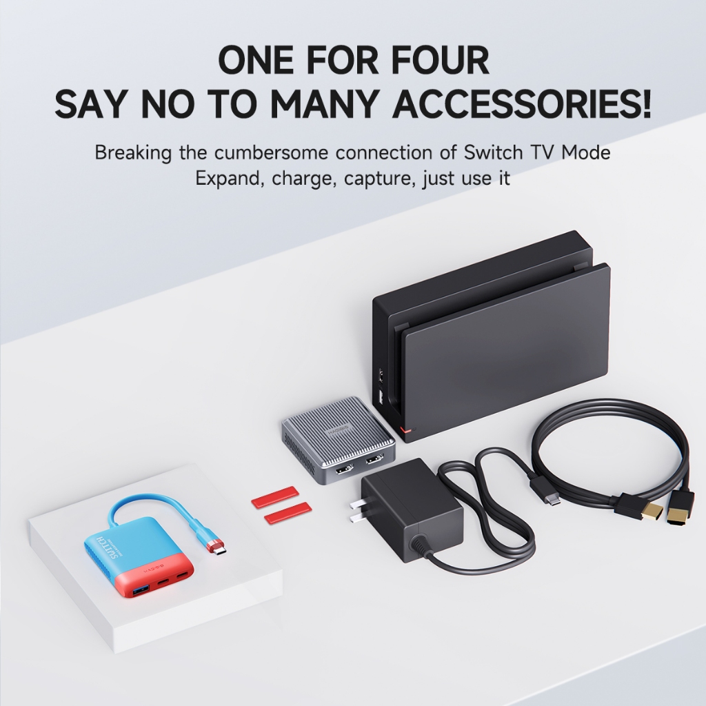 Hagibis สวิทช์ Video Capture การ์ดแบบพกพา TV Dock สําหรับ Nintendo ...