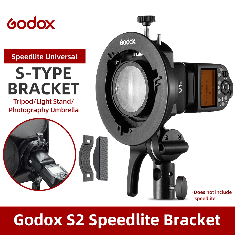 Godox S2 Bowens อะแดปเตอร์เมาท์ขาตั้งแฟลช S-type สําหรับ Godox V1 V860II AD200 AD400PRO ...