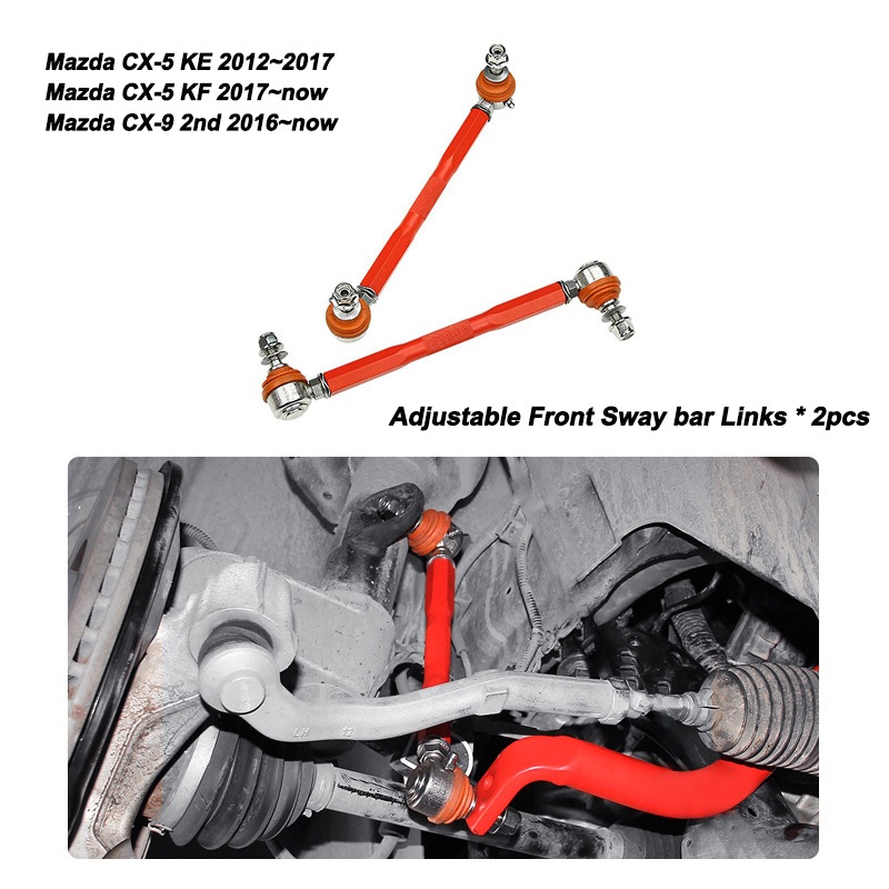 เหล็กกันโคลงของรถ Mazda CX5 KE KF / บาร์กันม้วน ปรับตําแหน่งได้ สําหรับ Mazda cx9 CX-5 Front ...