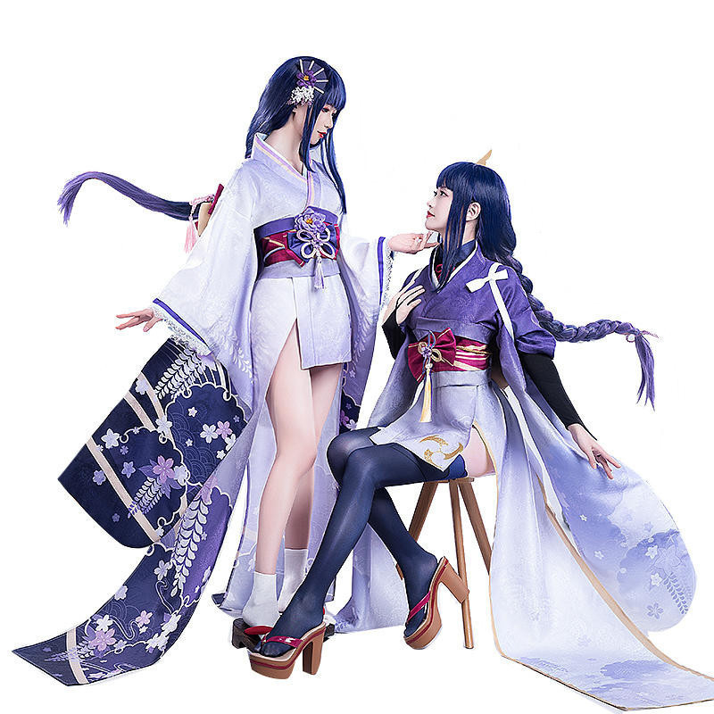 Miaowucos ใหม่ ชุดคอสเพลย์ Raiden Shogun Baal EI Kage Shadow Kagemusha ...