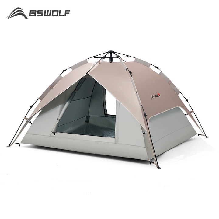 Bswolf เต็นท์ป๊อปอัพอัตโนมัติ ตั้งค่าง่าย กันแดด สําหรับครอบครัว 3-4 คน | Shopee Thailand