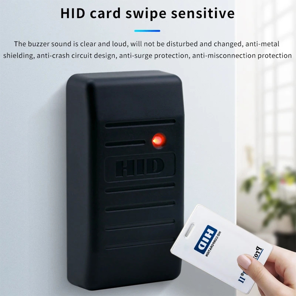 เครื่องอ่านการ์ดควบคุมการเข้าถึง HID กันน้ํา Wigand 26 ~ 37 การสื่อสาร ...
