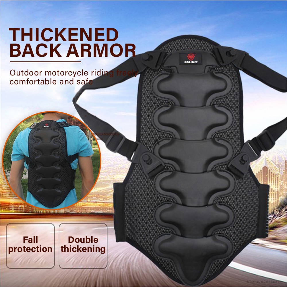 เสื้อกั๊กเต่ารถจักรยานยนต์ Protector Back Racing Skiing Body Armor สเก็ ...