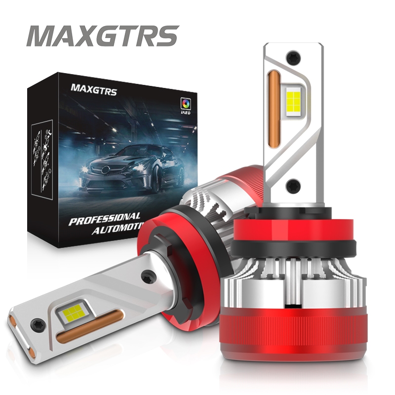 Maxgtrs ชิปหลอดไฟหน้ารถยนต์ LED DRL 55W H8 H11 H4 Hi/Lo Beam H7 9005 ...