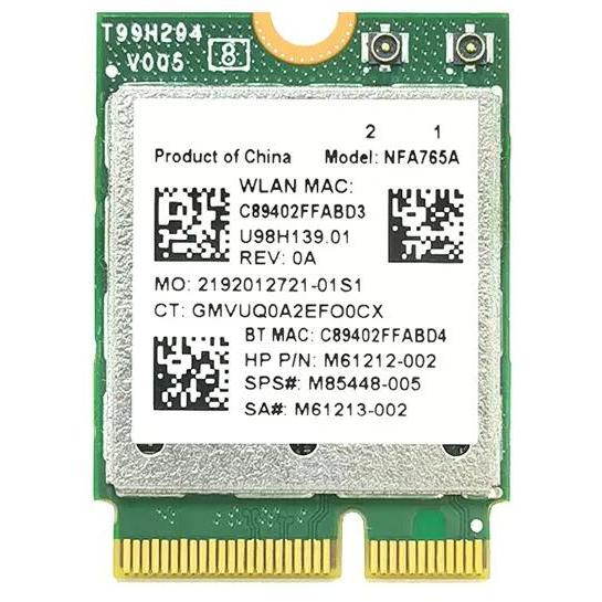 อะแดปเตอร์การ์ดเครือข่ายไร้สาย WiFi 6E 6E 7 BE200 NFA765 Intel AX210 AX200 AX201 AX211 Killer ...