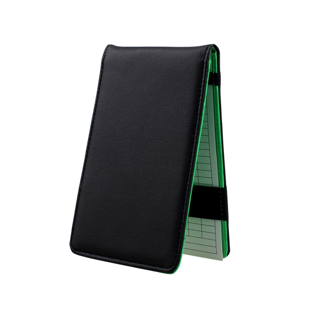 1 ชิ้นใหม่หนัง Pu Golf Scorecard Yardage ปกหนังสือกอล์ฟคลับ Scorebook ...