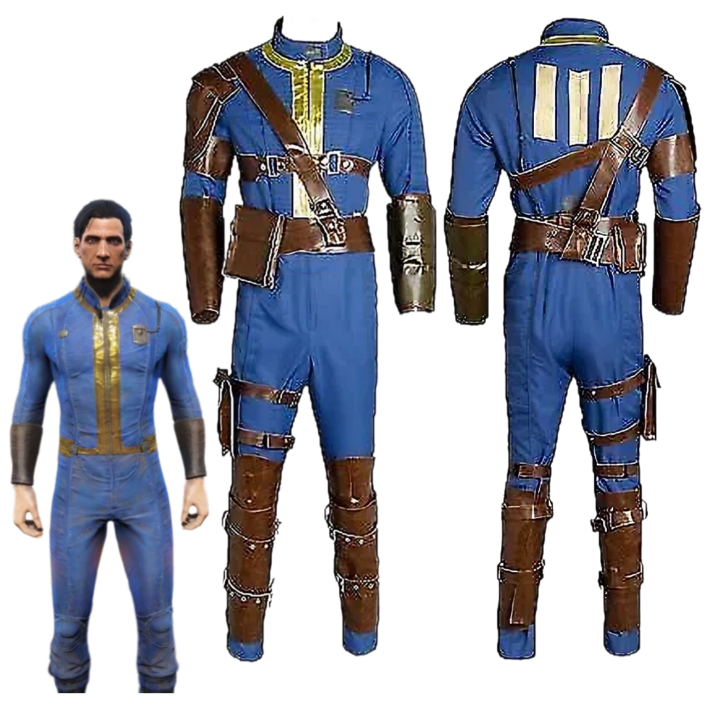 ชุดจั๊มสูทคอสเพลย์ Fallout 4 Nate Vault 111 สีฟ้า | Shopee Thailand