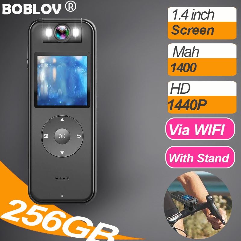 Boblov A27 กล้องแอคชั่น กล้องติดตัวตำรวจ 4K WiFi Body Police Camera 1.4 ...