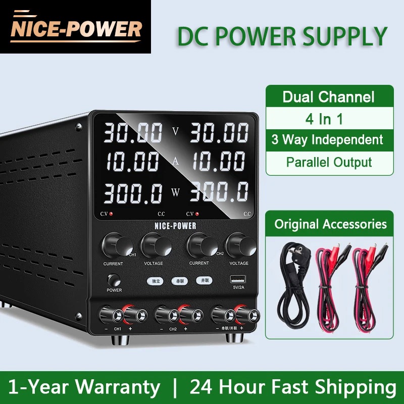 เครื่องจ่ายไฟ (ส่งเร็วจากไทย) NICE-POWER DC Power Supply 30V 10A R ...