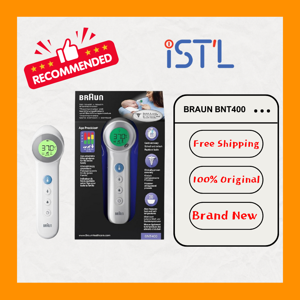 BRAUN BNT400 Electronic Thermometer | Shopee Thailand