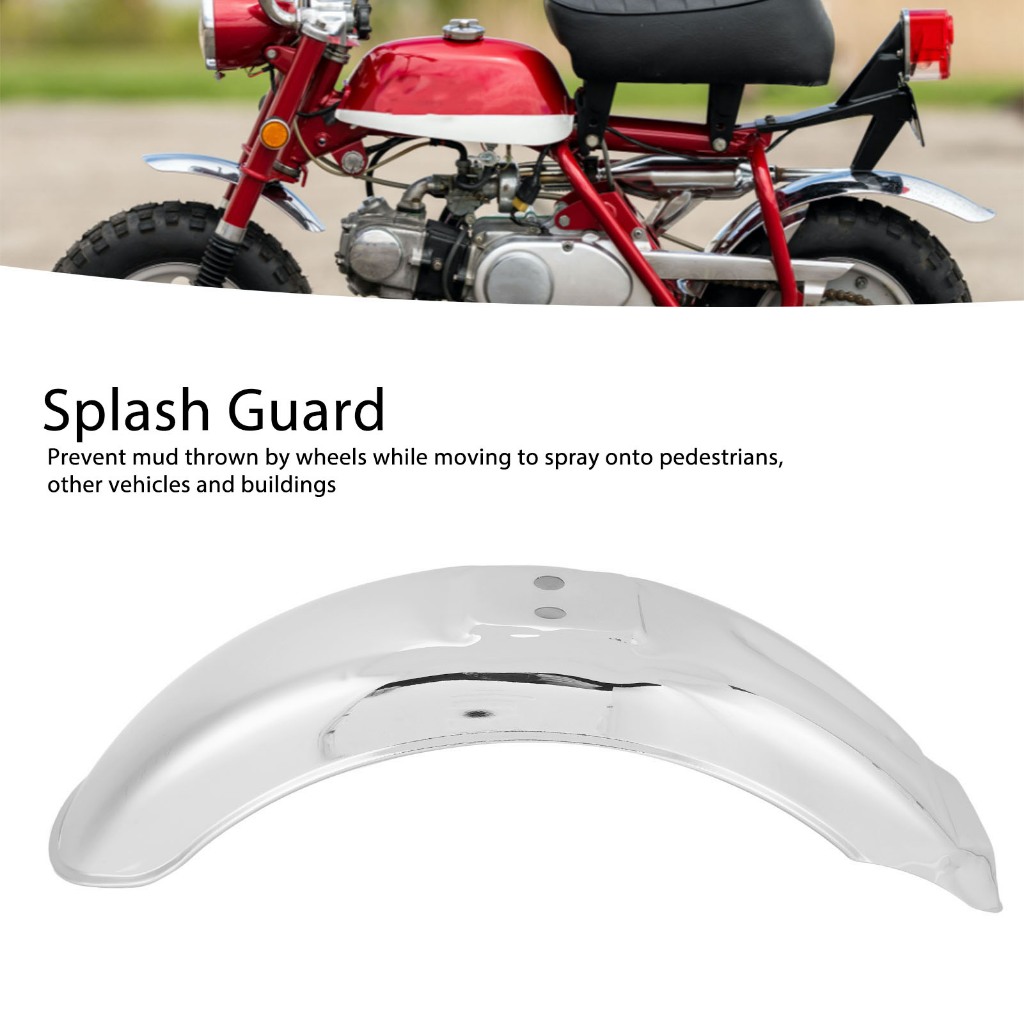 ARIONZA รถจักรยานยนต์ด้านหลัง Chrome Mudguard เหล็กล้อยาง Splash GUARD ...