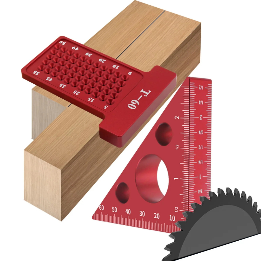 90/45 Degrees Woodworking Measurement Block Tools Right Angle Ruler ...