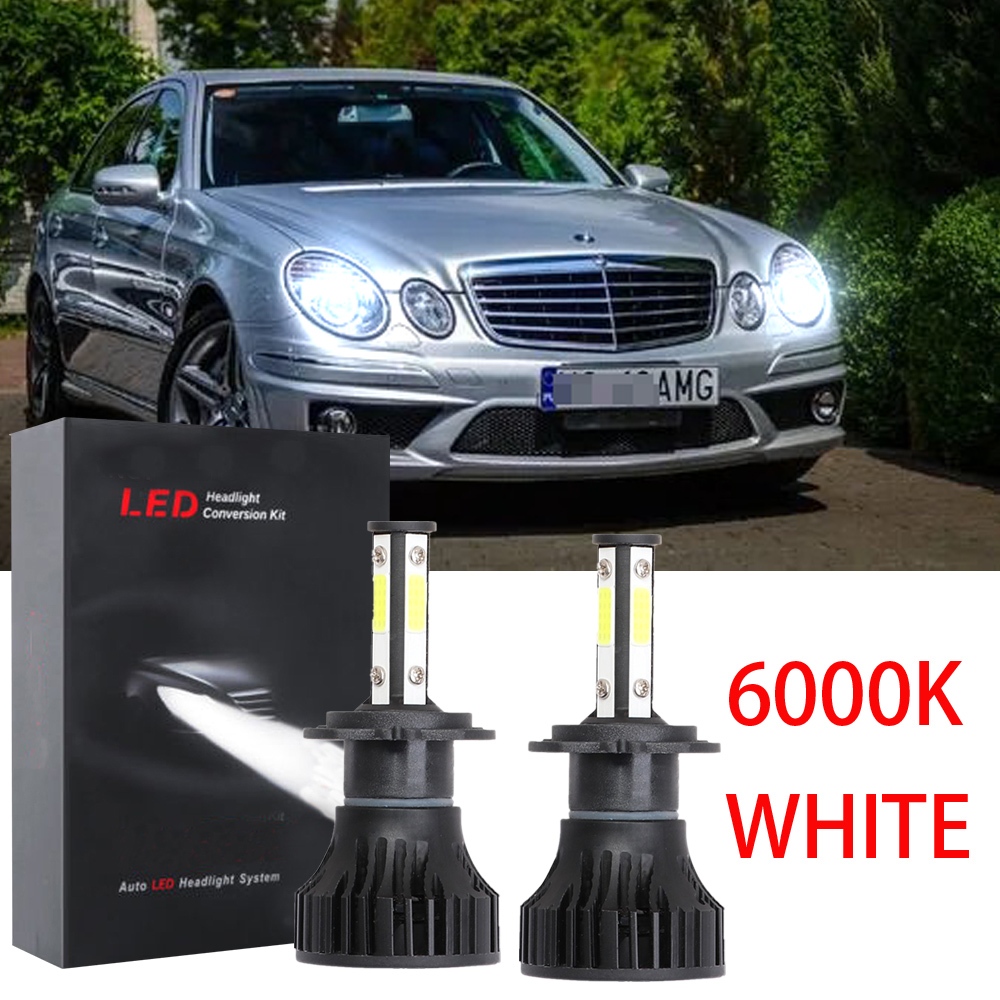 สําหรับ Mercedes E-Class W211 2002-2008 (ไฟหน้ารถยนต์หลอดไฟ) -1 คู่สี ...