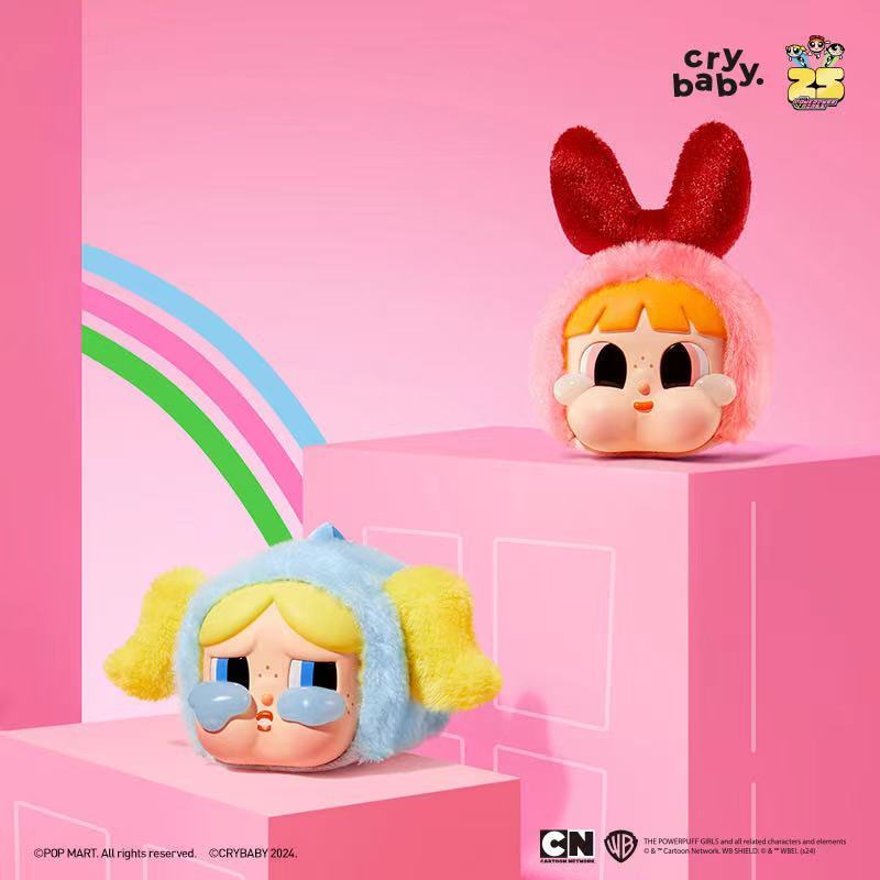 Popmart POPMART CRYBABY x Powerpuff Girls Series- กล่องปริศนา ผ้า ...