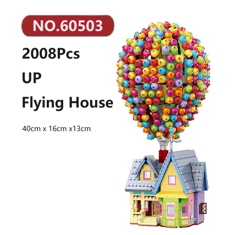 UP Flying House เข้ากันได้ตัวต่อเลโก้ 2008ชิ้น GULY เลโก้ชุดของเล่น ...