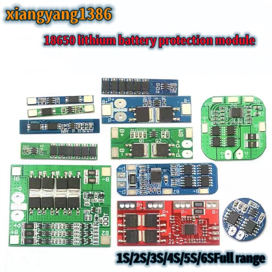 บอร์ดป้องกันที่ชาร์จแบตเตอรี่ลิเธียม 1S 2S 3S 4S 5S 6S Bms Balance 20A 30A 40A 60A 12V 24V Li ...