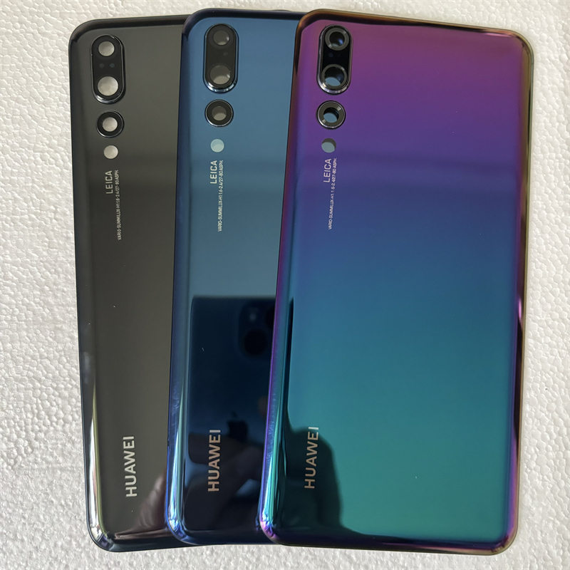 สําหรับ Huawei P20 Pro P20Pro ฝาหลังแบตเตอรี่ด้านหลังประตู 三维 แผงกระจก P20 Pro แบตเตอรี่กรณี ...