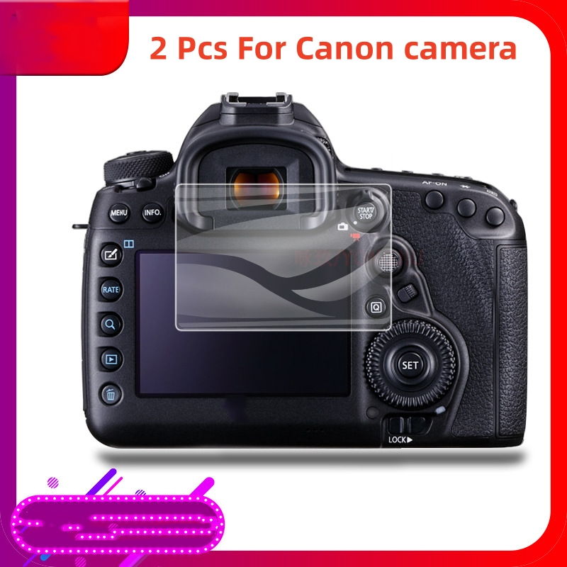 2 PCS กล้องป้องกันหน้าจอสําหรับ Canon EOS 200D 600D 750D 760D 1200D 1300D 1500D 3000D 4000D ...
