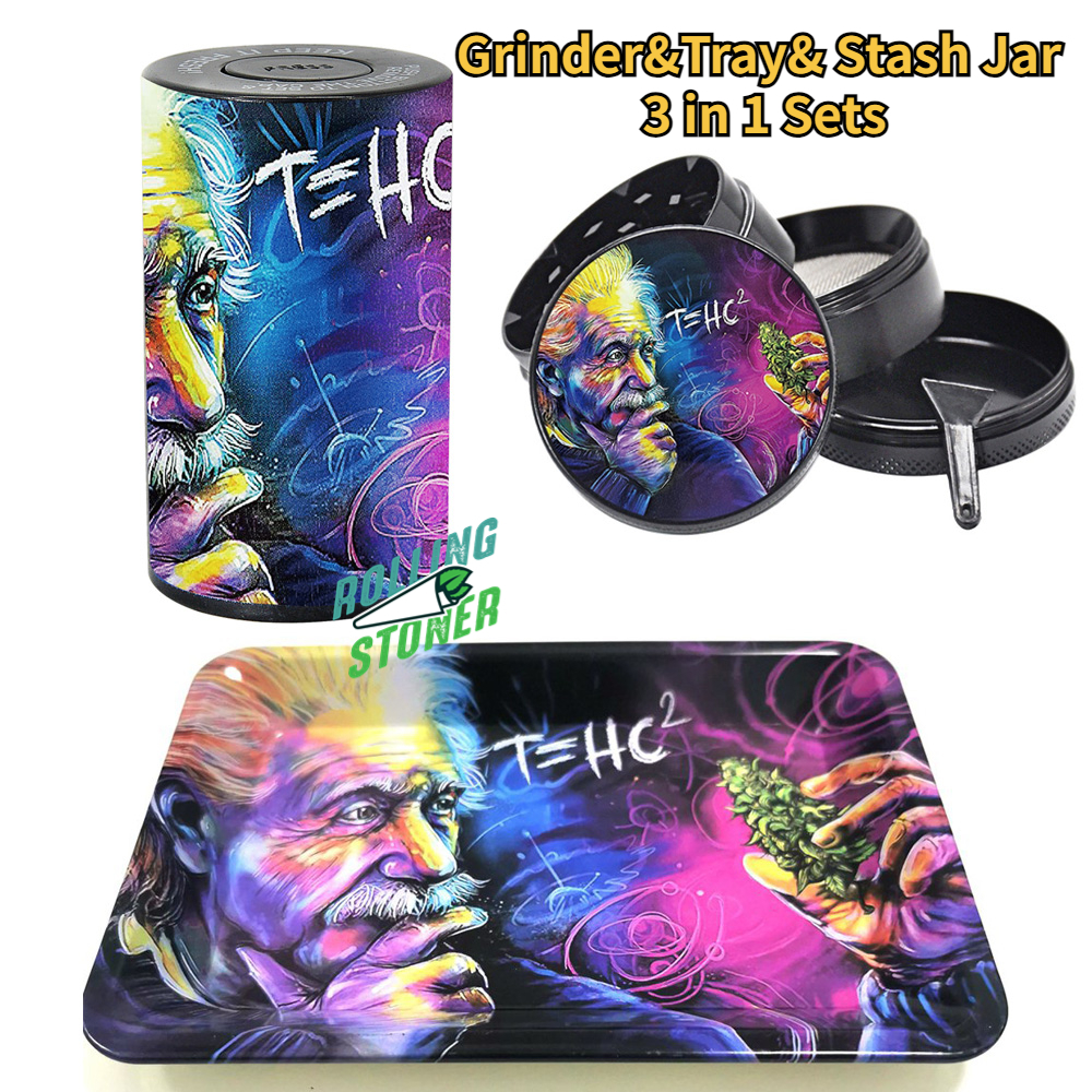 Einstein T=HC2 ชุดเครื่องบดสมุนไพร 50 มม. ถาดม้วน โหลเก็บสมุนไพร ...