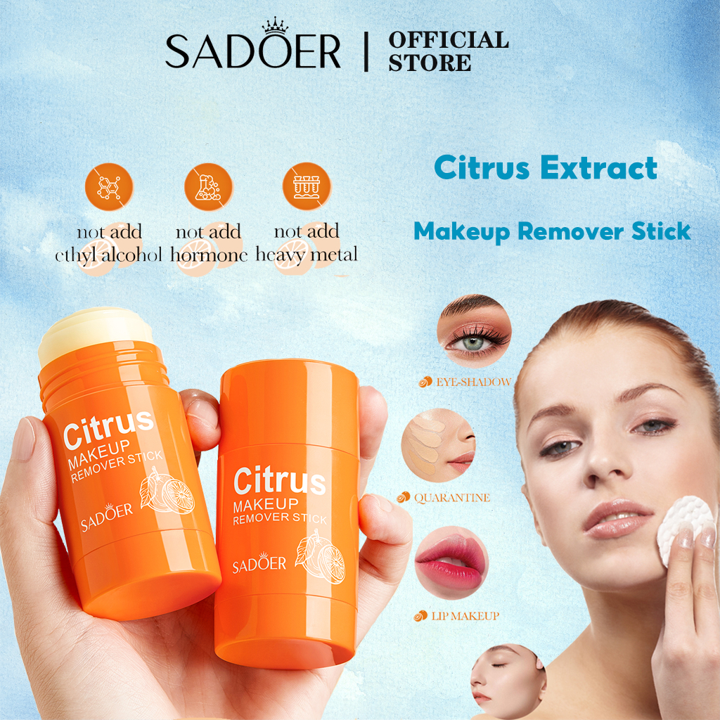 SADOER Citrus Makeup Remover Stick 30gr ส้มแมนดาริน อ่อนโยน ไม้ล้าง ...