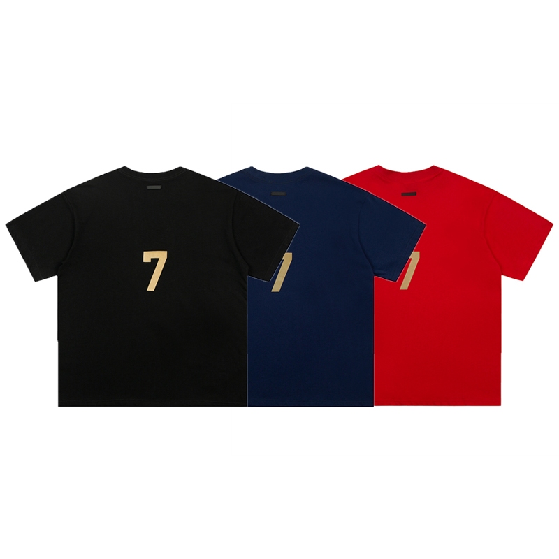 Essentials เสื้อยืด คอกลม แขนสั้น พิมพ์ลาย FEAR OF GOD Season 7 Double ...