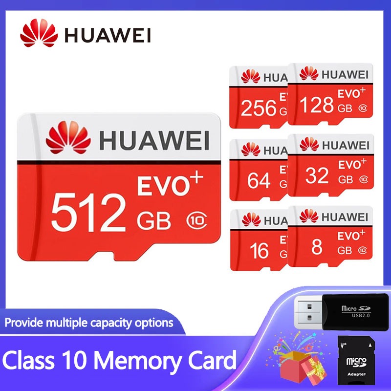 Huawei EVO Micro TF Mini SD Card Full HD, C10, 4K, 1TB, 512GB, 256GB ...