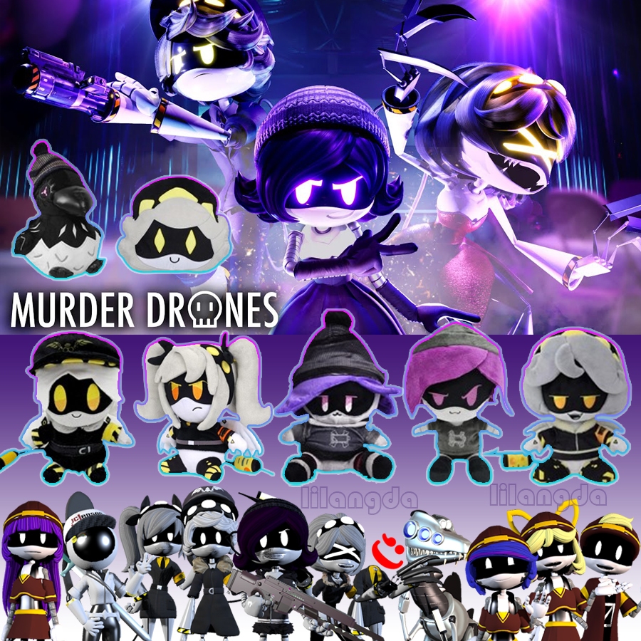Murder DRONES 3 Uzi Doorman ตุ๊กตาการ์ตูน Uzi and N Serial ขนาด 25 ซม. ...