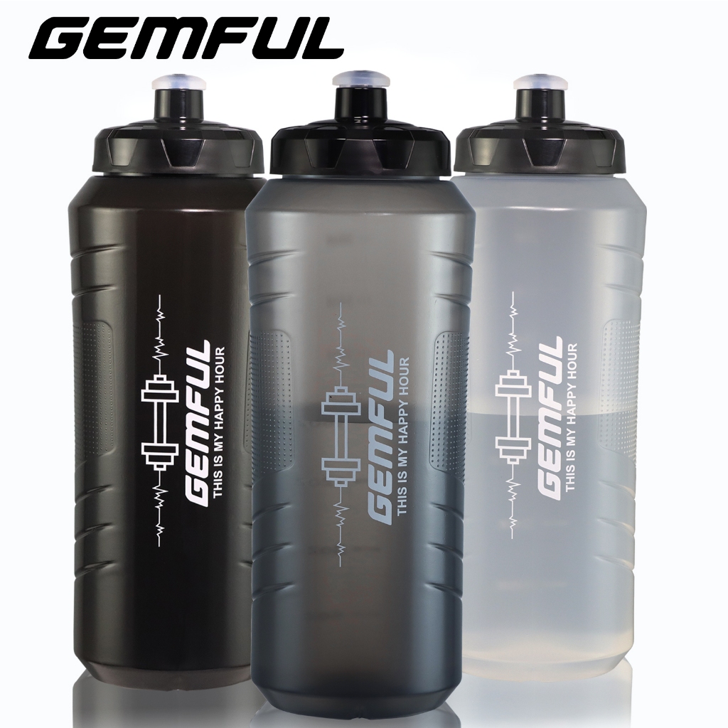 GEMFUL 1L ขวดน้ํากีฬาบีบ Leakproof BPA-Free ขวดน้ําดื่มสําหรับวิ่งขี่ ...