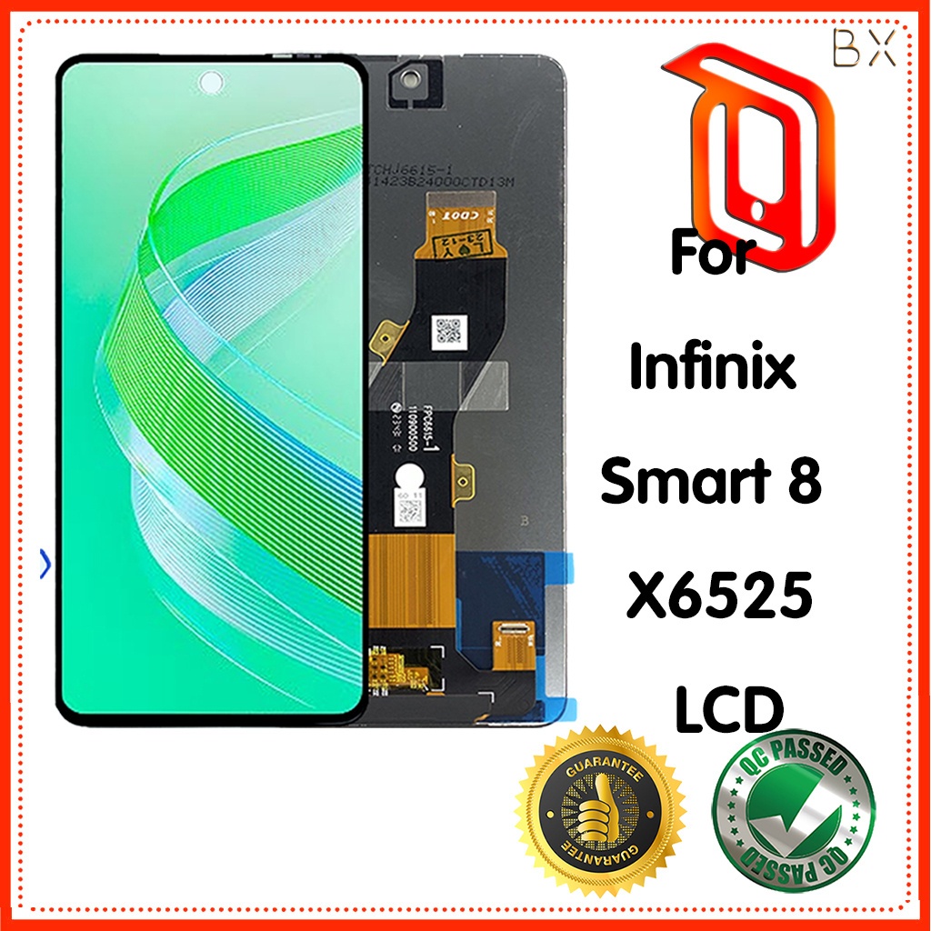 แผงหน้าจอสัมผัสดิจิทัล LCD พร้อมกรอบประกอบ สําหรับ Infinix Smart 8 X6525 Smart8 | Shopee Thailand