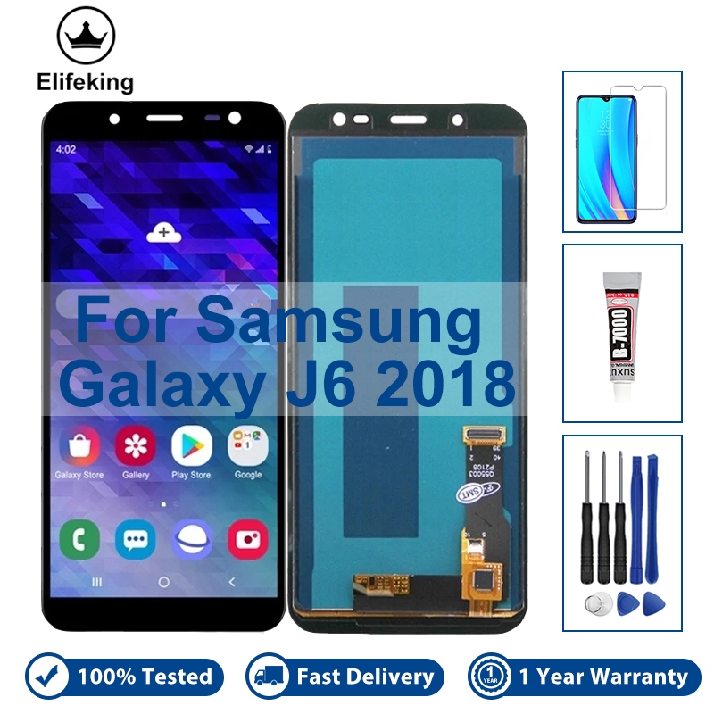 หน้าจอสัมผัส LCD สําหรับ Samsung Galaxy J6 2018 J600 J600F J600Y SM-J600F/DS J600G | Shopee Thailand
