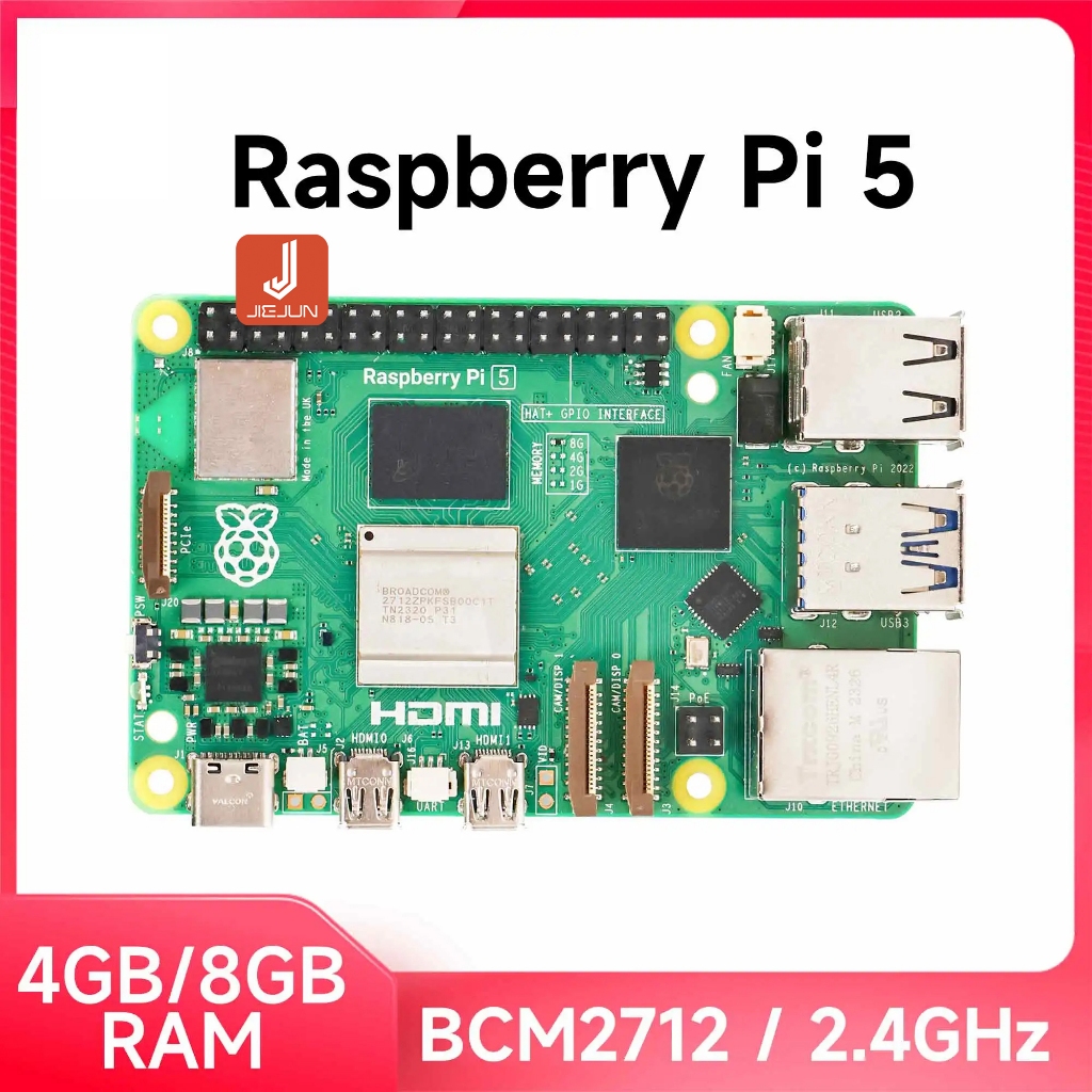Raspberry Pi 5 4GB 8GB RAM ชุดบอร์ดทดลองอิเล็กทรอนิกส์ พร้อมเคสพัดลม มี ...
