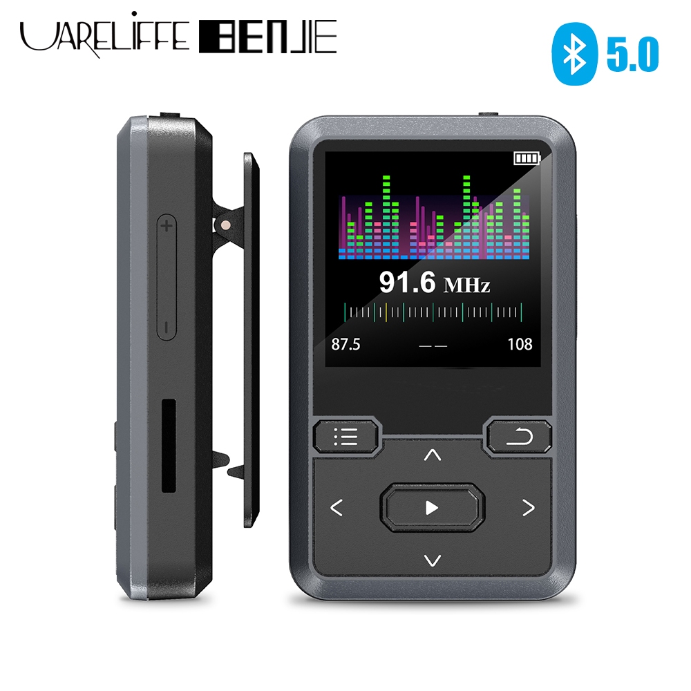 Uareliffe BENJIE M10 คลิปเครื่องเล่นเพลง 32G/64G รองรับการ์ด SD บันทึก FM E-book Pedometer แบบ ...