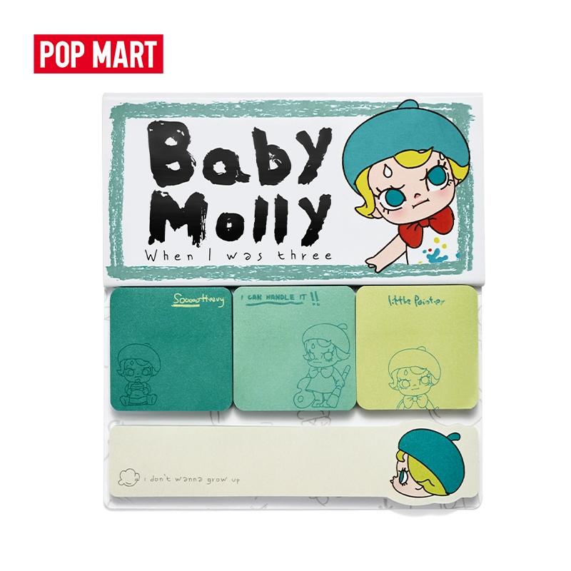 Pop MART Baby Molly เมื่อฉันอายุสามขวบ! ชุดสติกเกอร์ซีรีส์ | Shopee ...