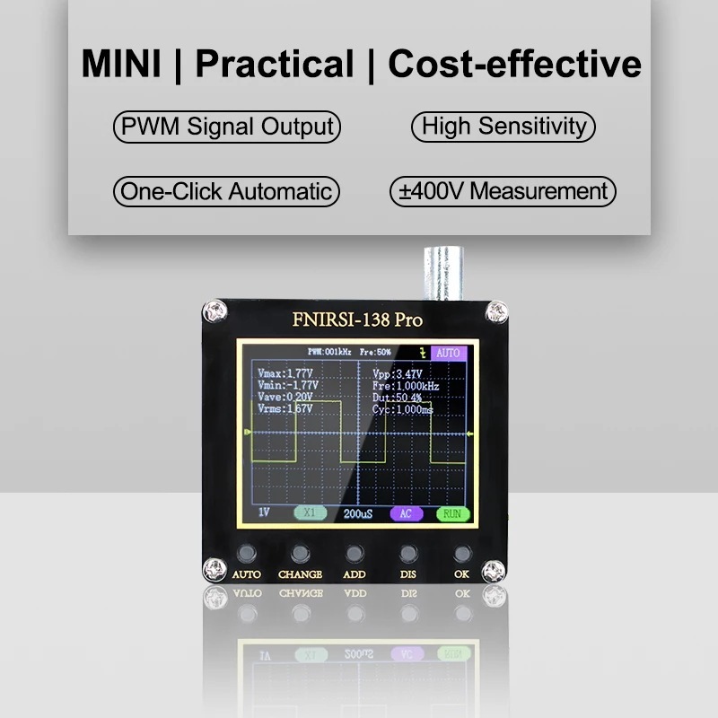 Fnirsi-138 PRO มือถือดิจิตอล Oscilloscope 2.5MSa/s 200KHz Analog ...
