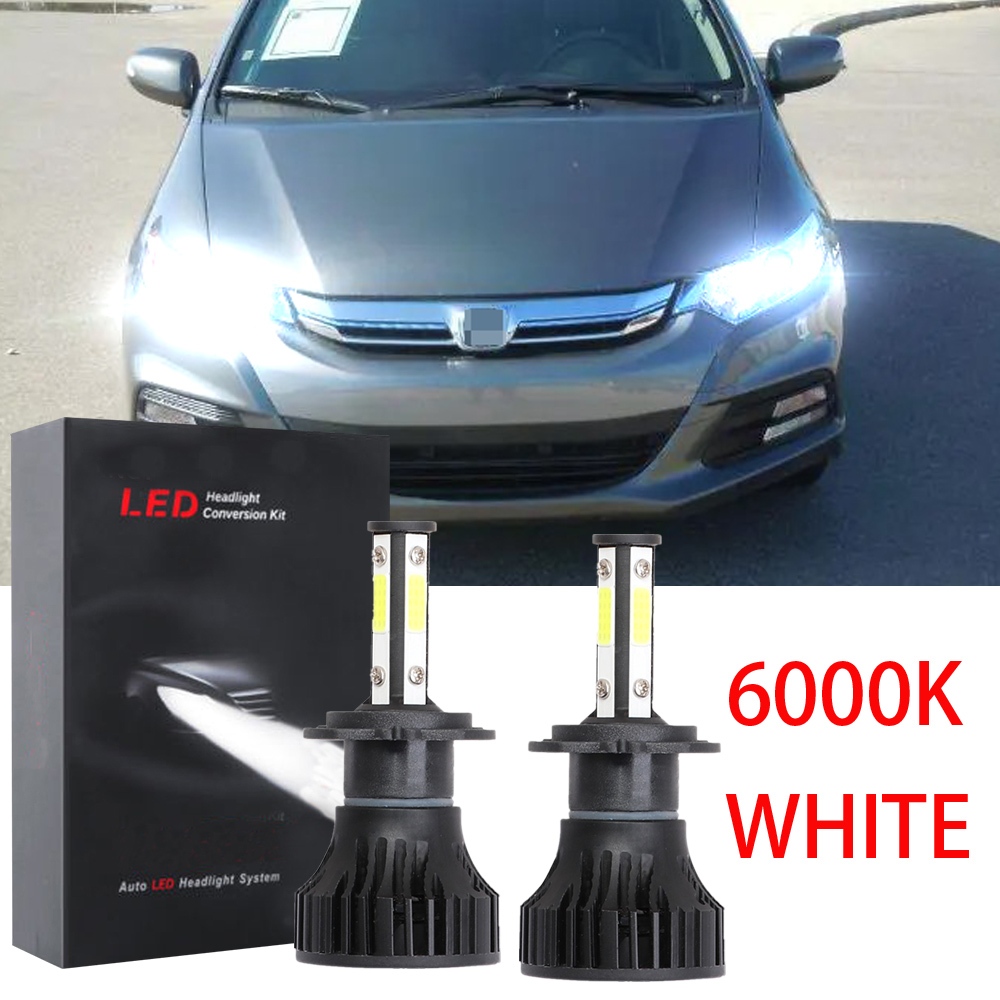 ชุดหลอดไฟหน้ารถยนต์ LED 12-32V 6000K สีขาว สําหรับ Honda Insight 2nd ...