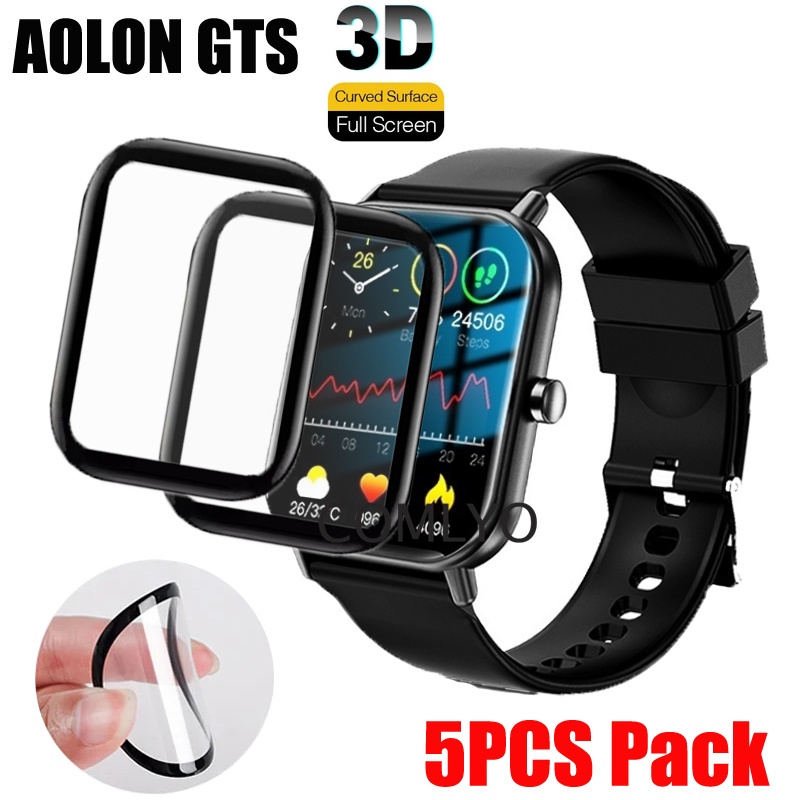 สําหรับ Aolon GTS ป้องกันหน้าจอ ป้องกันสมาร์ทวอทช์ เต็มรูปแบบ ฟิล์ม 3D ...