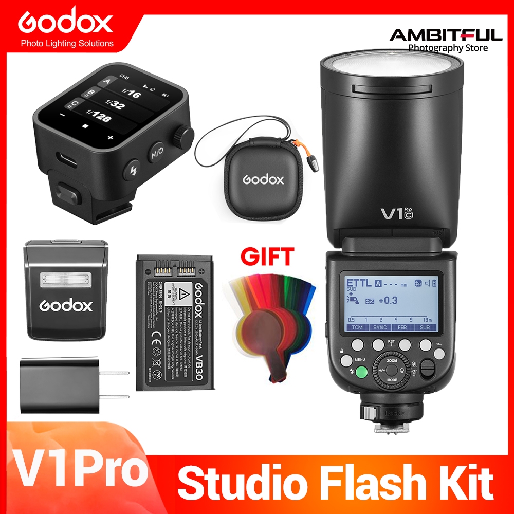 Godox V1 Pro V1Pro TTL Li-ion แฟลชกล้อง หัวกลม แฟลชส่งสัญญาณไร้สาย Speedlite พร้อมทริกเกอร์ ...